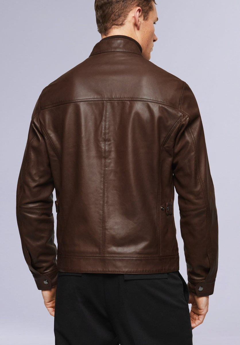 Premium Leather Jackets for Men in Nepal – Harrington Nepal